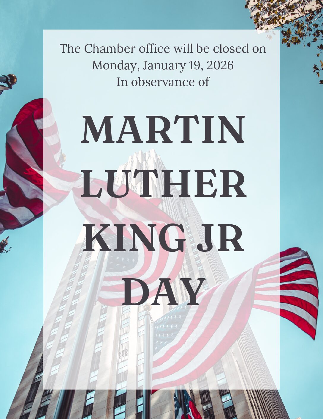 Chamber Closed- Martin Luther King Jr. Day - Northwest CT Chamber of ...